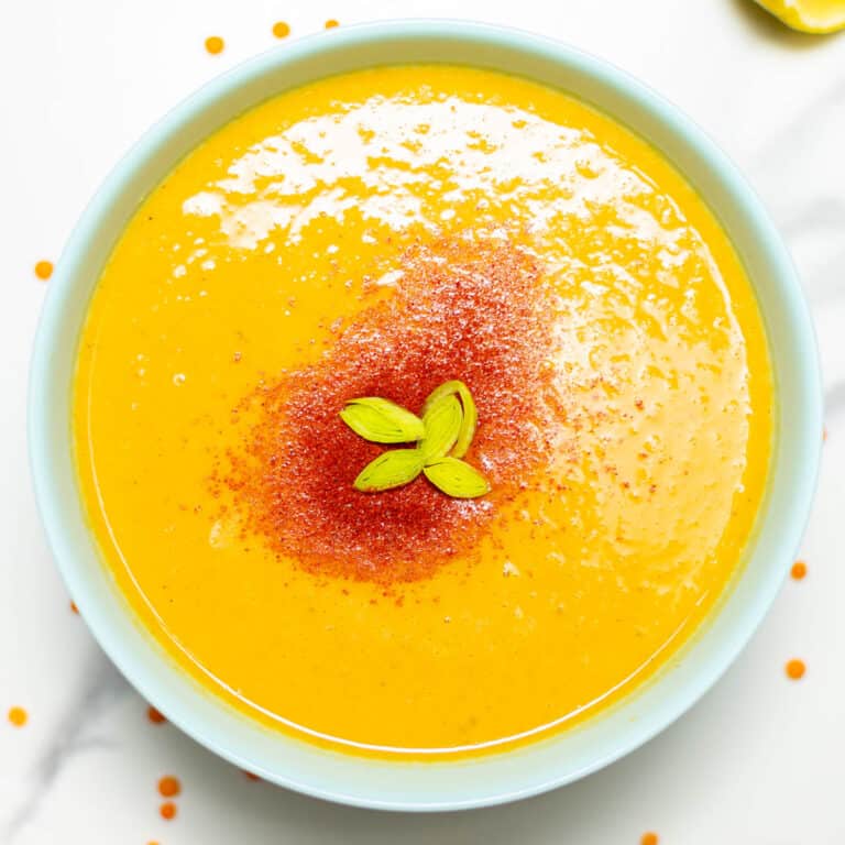 Super Easy Instant Pot Red Lentil Soup - Ambitious Foodie