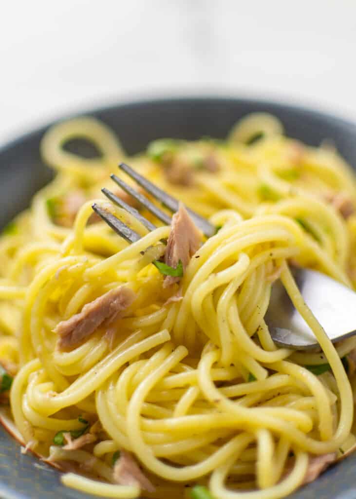 Super Easy Easy 20 Minute Canned Tuna Pasta - Ambitious Foodie