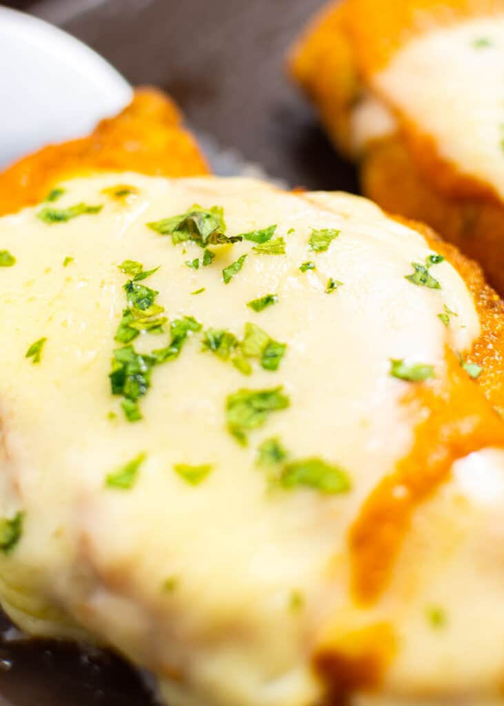The Best Crispy Chicken Parmesan (Oven Baked) - Ambitious Foodie