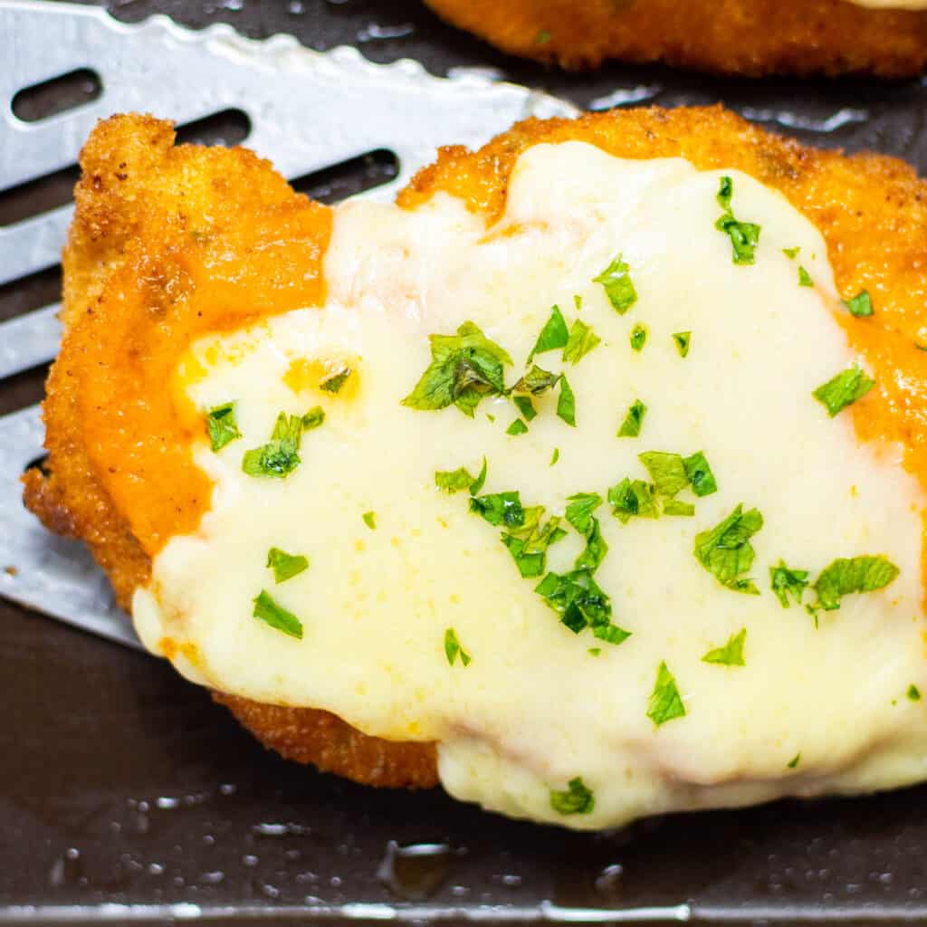 The Best Crispy Chicken Parmesan (Oven Baked) - Ambitious Foodie