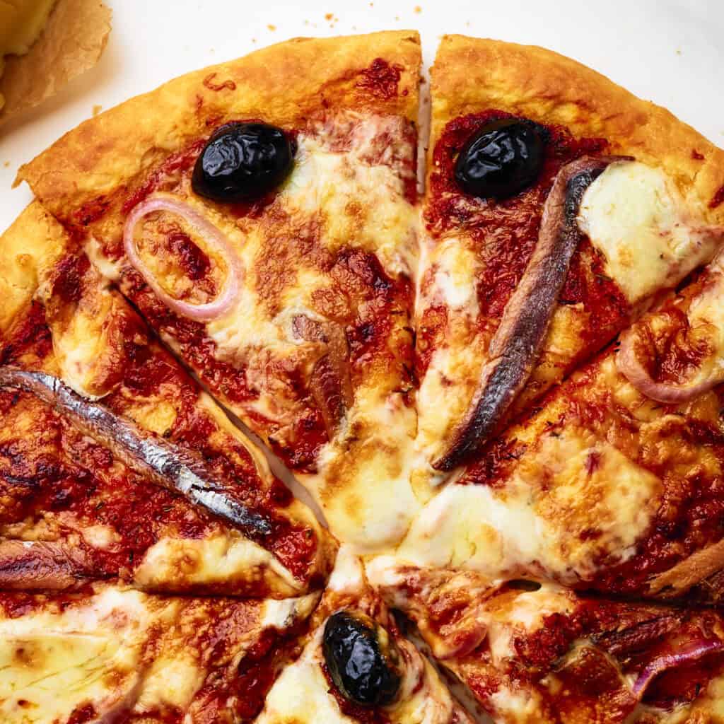 BEST Homemade Anchovy Pizza Recipe (Homemade Dough!) - Ambitious Foodie