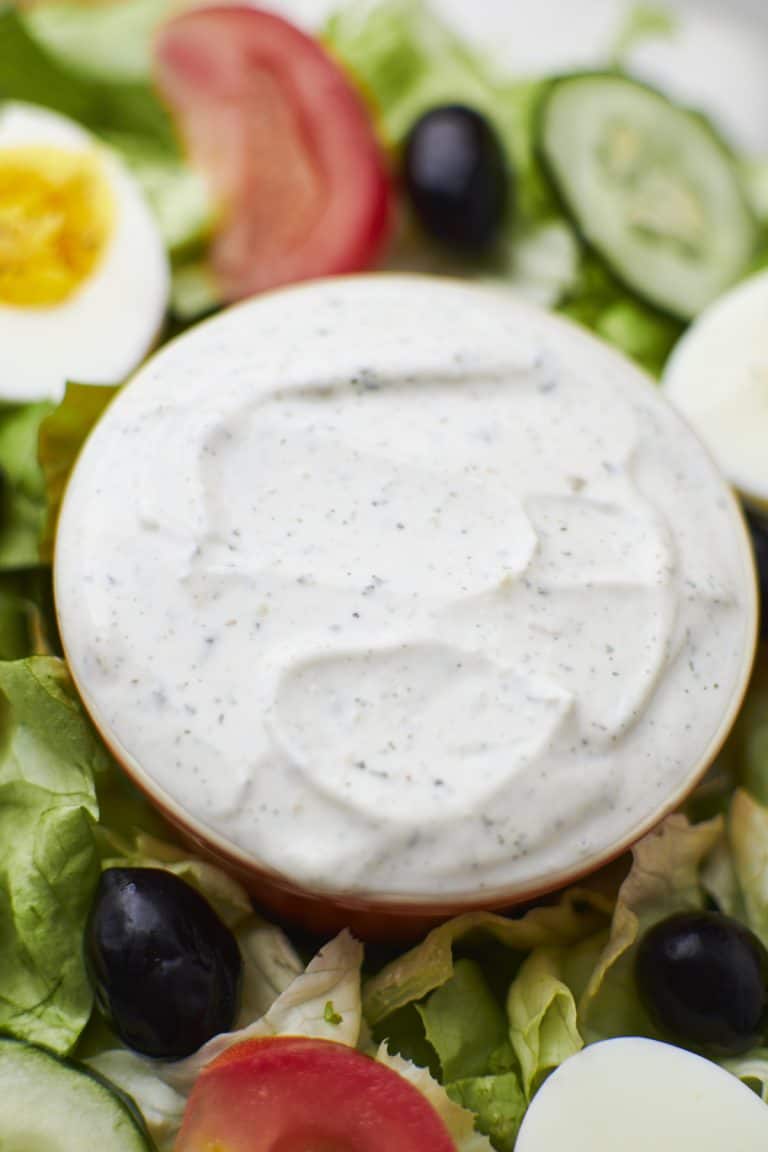 Cottage Cheese Ranch Dressing (High Protein!) - Ambitious Foodie