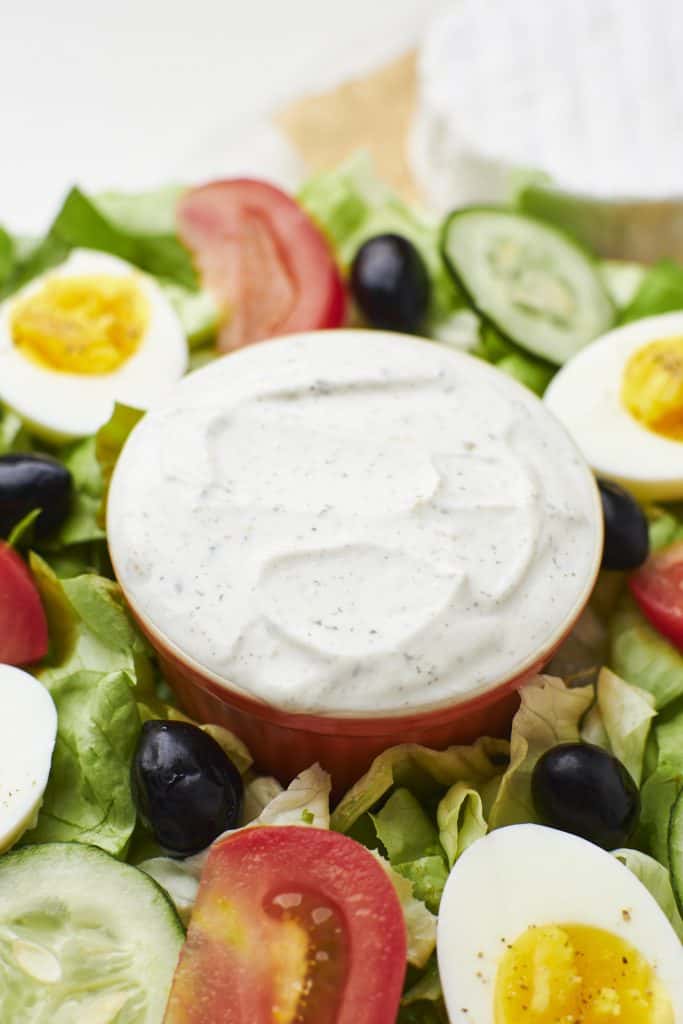 Cottage Cheese Ranch Dressing (High Protein!) - Ambitious Foodie
