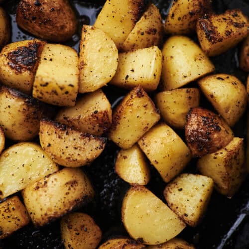 How to Make Potatoes on the Blackstone Griddle {Crispy!} - Ambitious Foodie