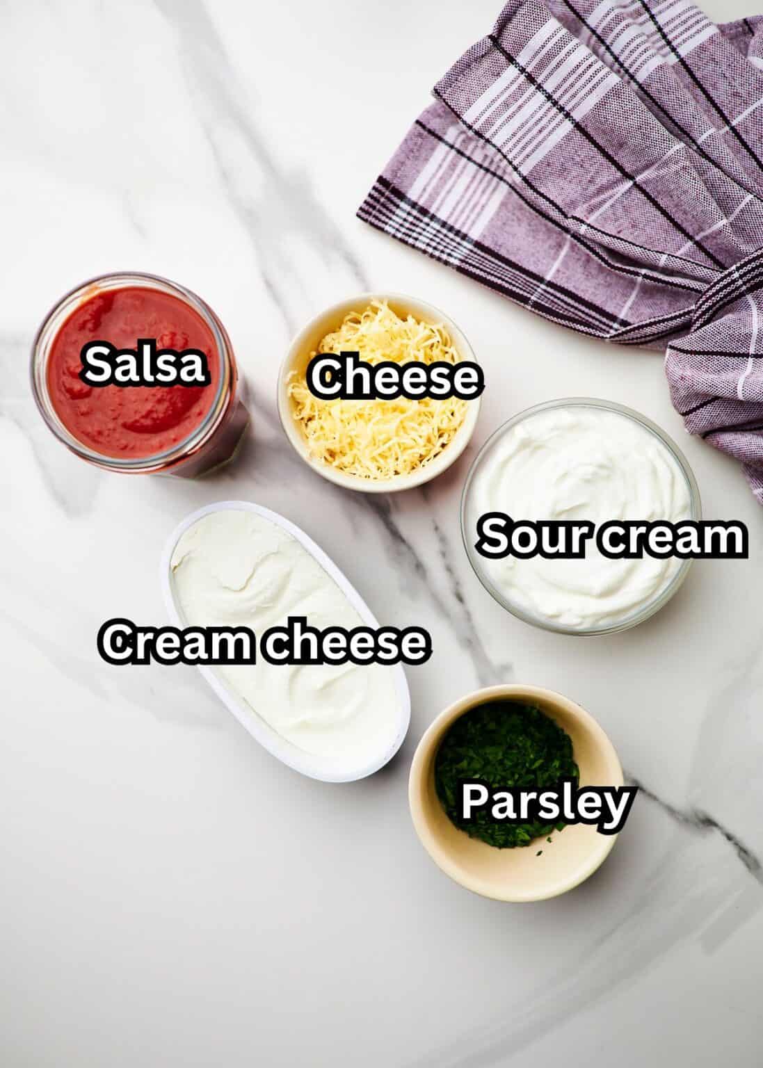 Baked Cream Cheese Salsa Dip (Quick & Easy!) - Ambitious Foodie