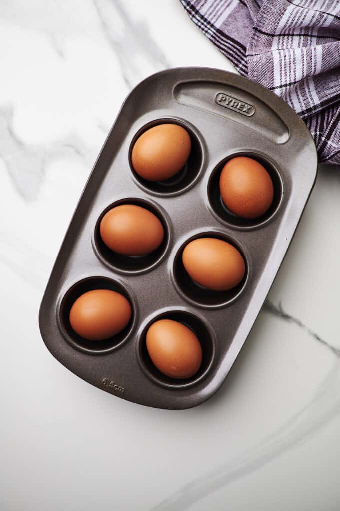 Baked Hard Boiled Eggs in the Oven (Perfect!) - Ambitious Foodie