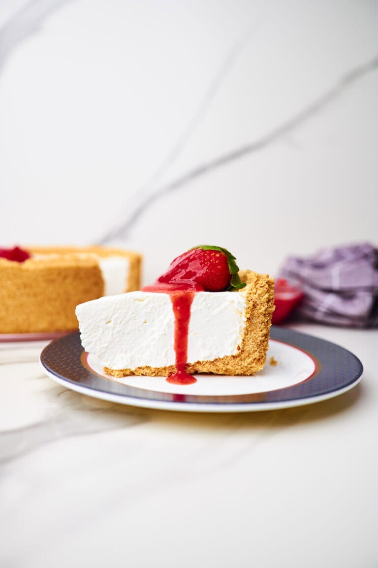 No Bake Cheesecake with Cool Whip - Ambitious Foodie