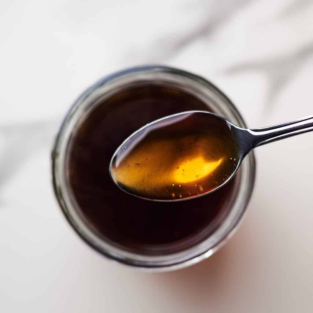 Easy Brown Sugar Simple Syrup for Coffee - Ambitious Foodie