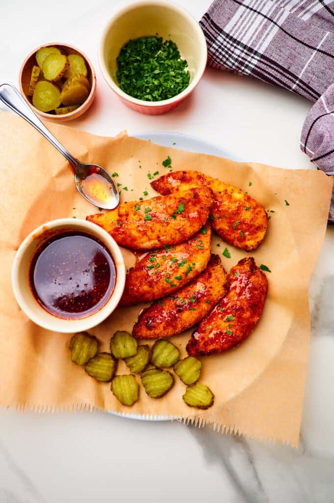 Honey Hot Chicken Tenders - Ambitious Foodie