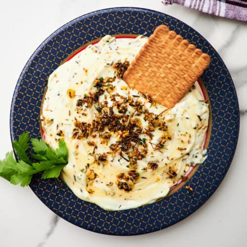 Whipped Brie Cheese Spread with Honey - Ambitious Foodie