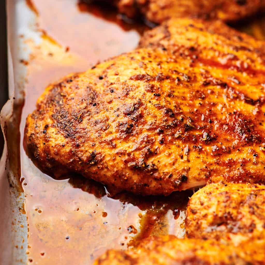 The Best Crispy Chicken Parmesan (Oven Baked) - Ambitious Foodie